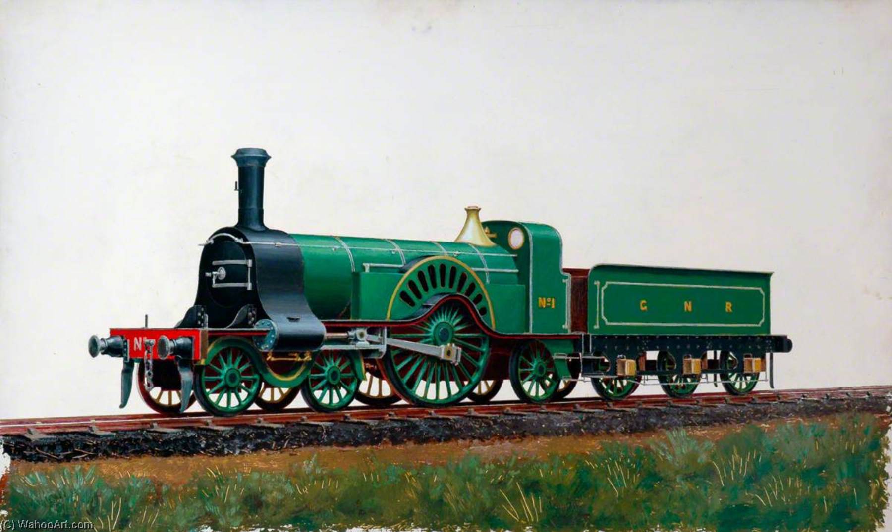 Get Art Reproductions Great Northern Railway 4–2–2 Locomotive No.1 by ...