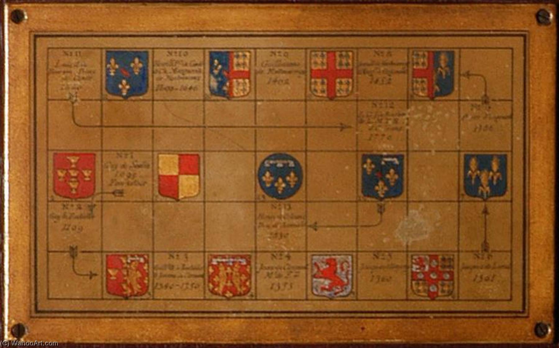 Purchase Oil Painting Replica Porte de la galerie des Cerfs vers la ...