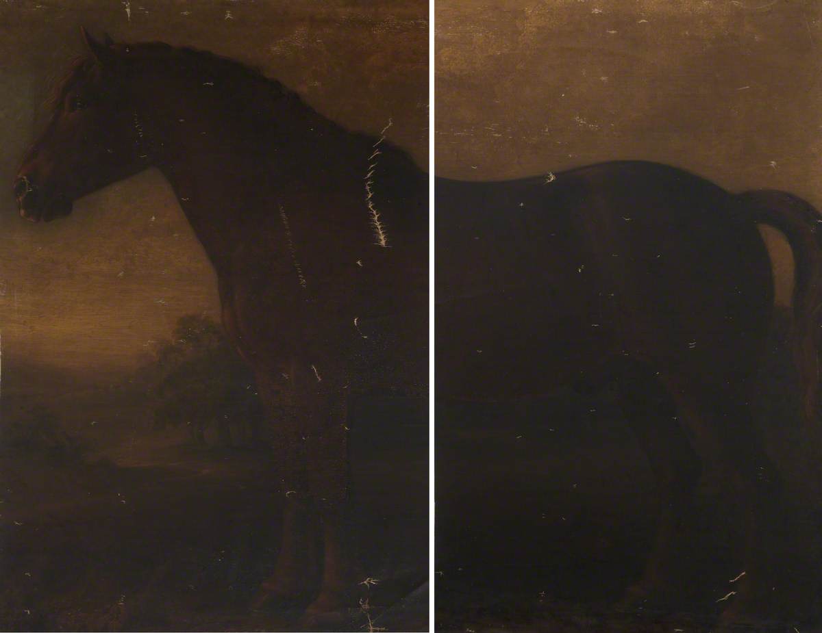 Art Reproductions Suffolk Punch Stallion (diptych) by William Shiels ...