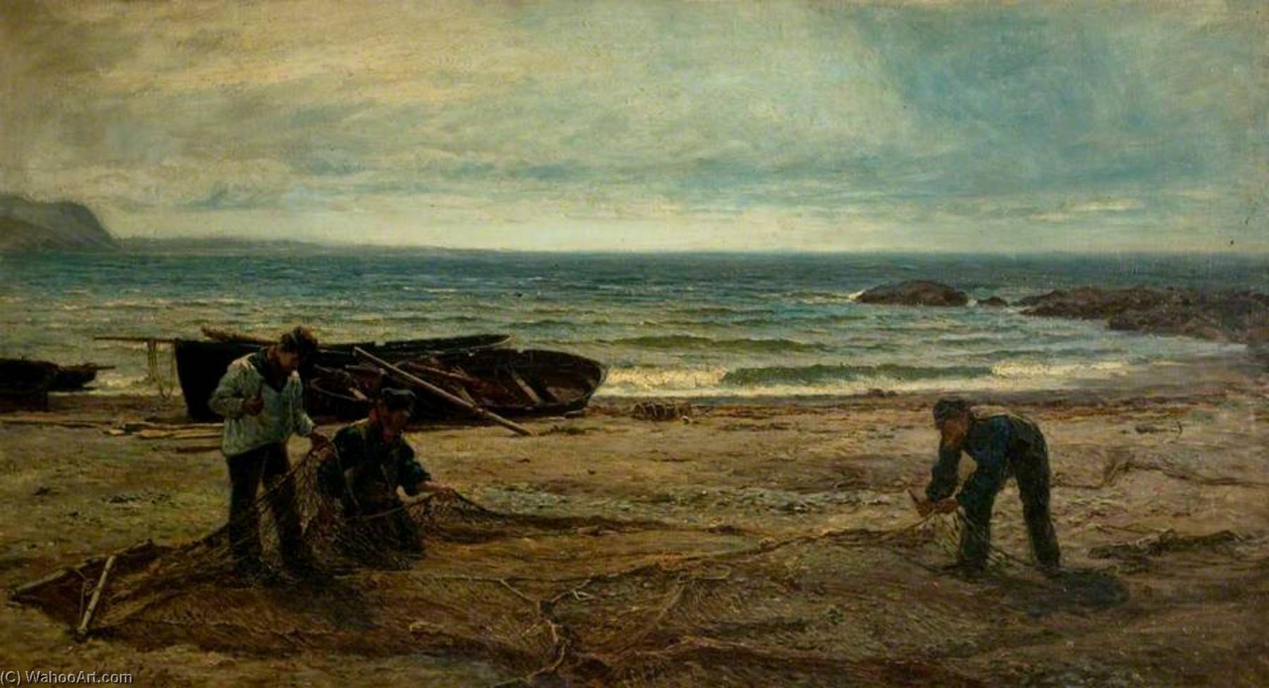 Art Reproductions Three Fishers, 1873 by Colin Hunter (1841-1904 ...