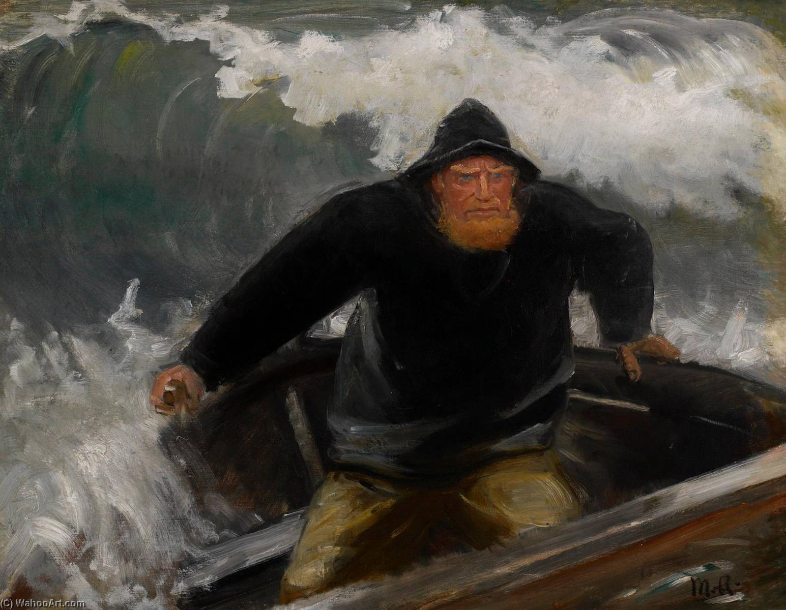 Artwork Replica Fisherman Coming to Shore by Michael Peter Ancher (1849 ...