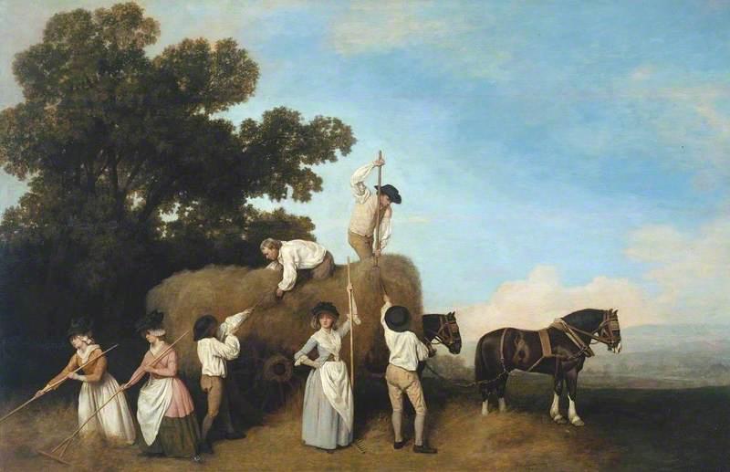 Reproductions De Qualité Musée Fabricants de foin, 1785 de George Stubbs (1724-1806, United ...