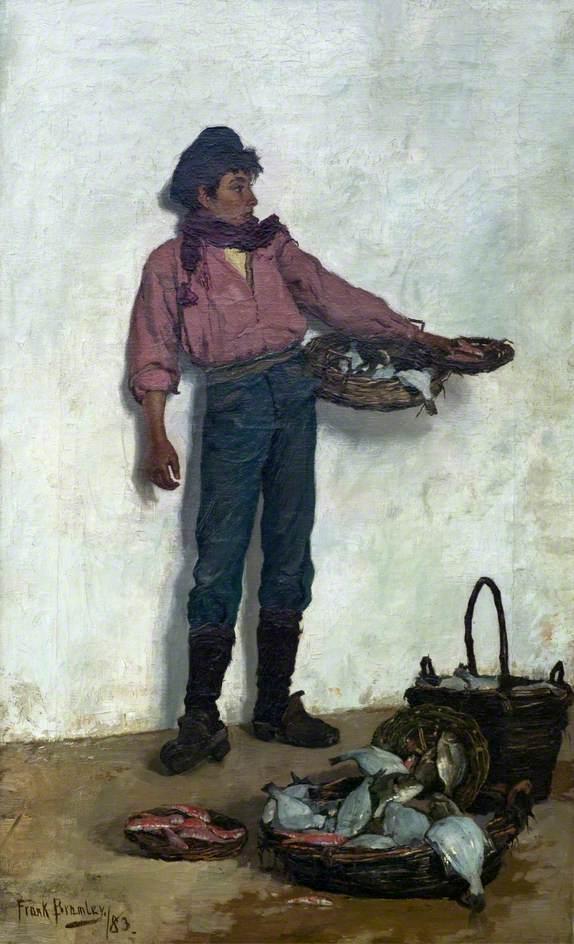 Ordinare Riproduzioni D'arte Ragazzo pescatore napoletano, 1883 di ...