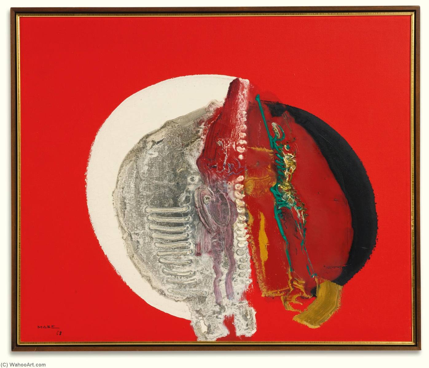 Paintings Reproductions Untitled by Manabu Mabe (Inspired By) (1924 ...