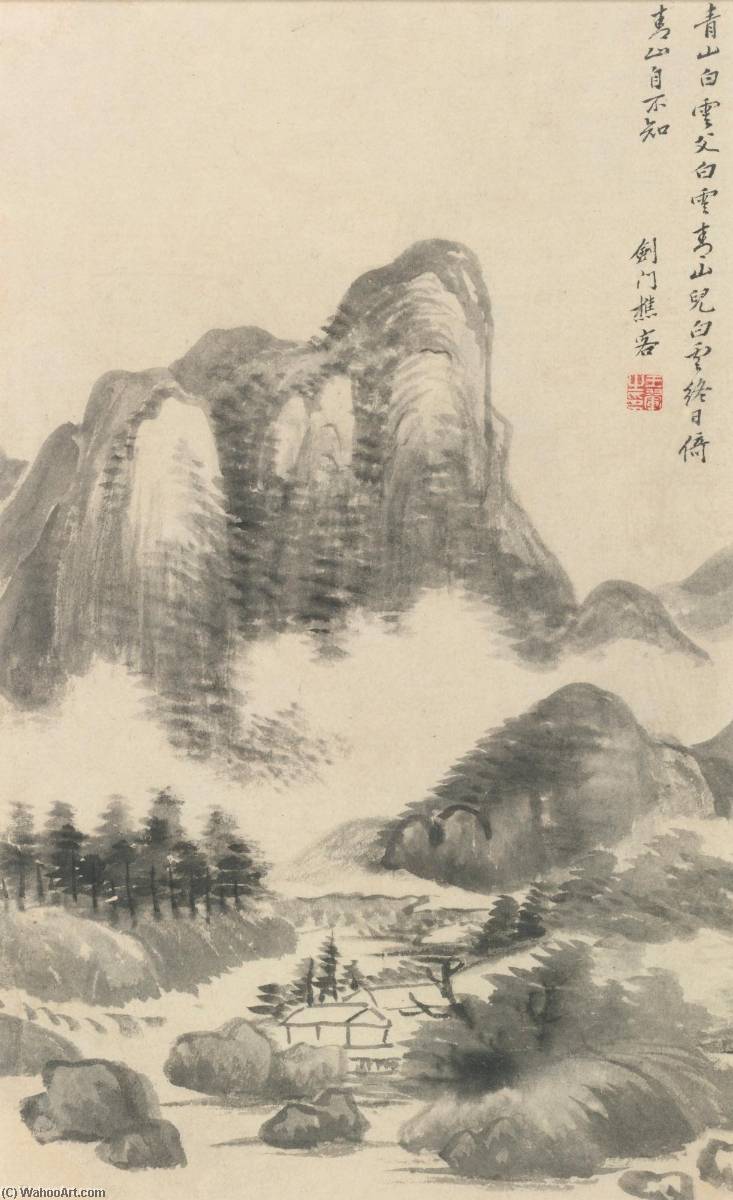 Reproductions D'art LANDSCAPE de Wang Hui (1632-1717, China) | WahooArt.com