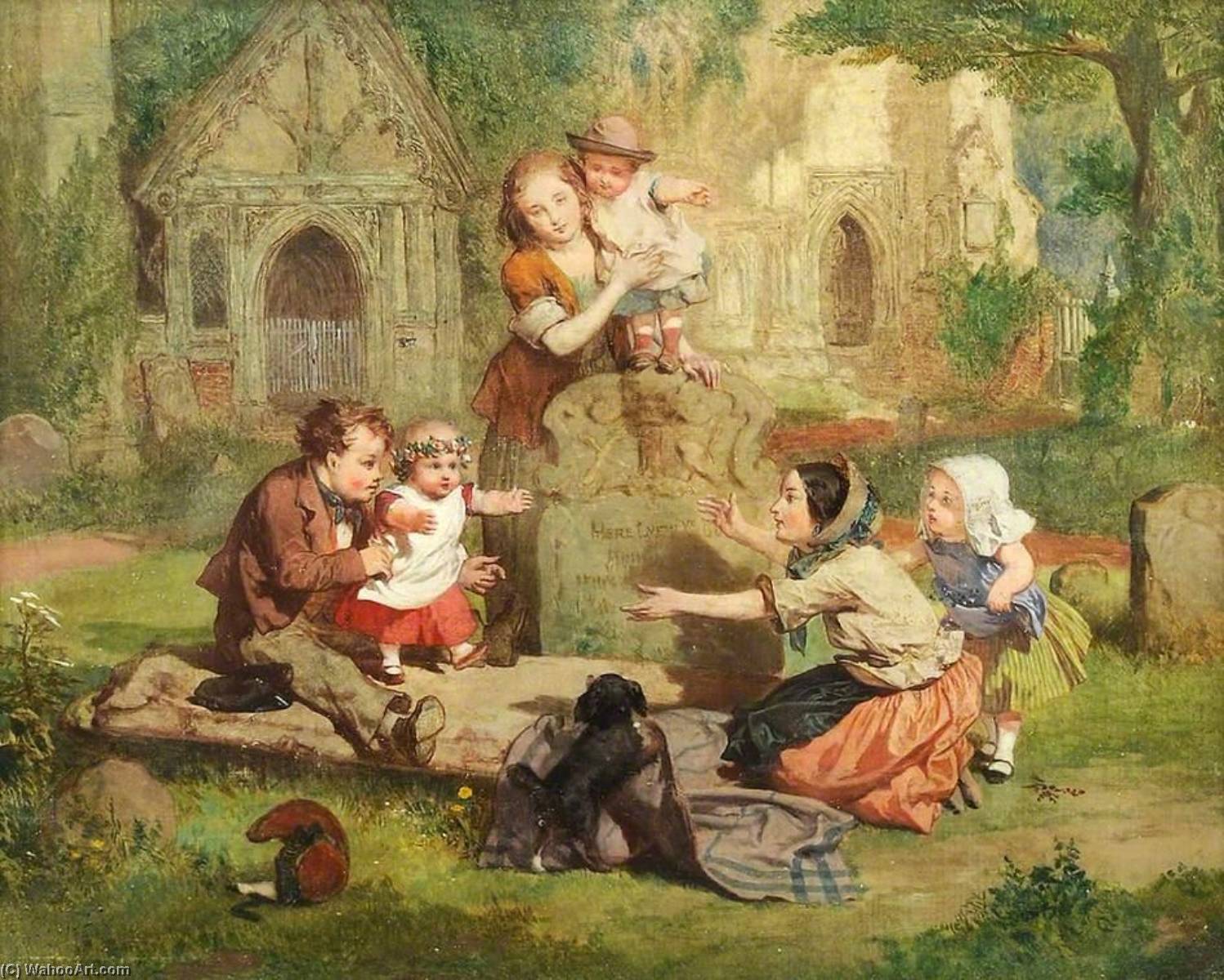 Art Reproductions First Steps, 1829 by Daniel Maclise (1806-1870 ...