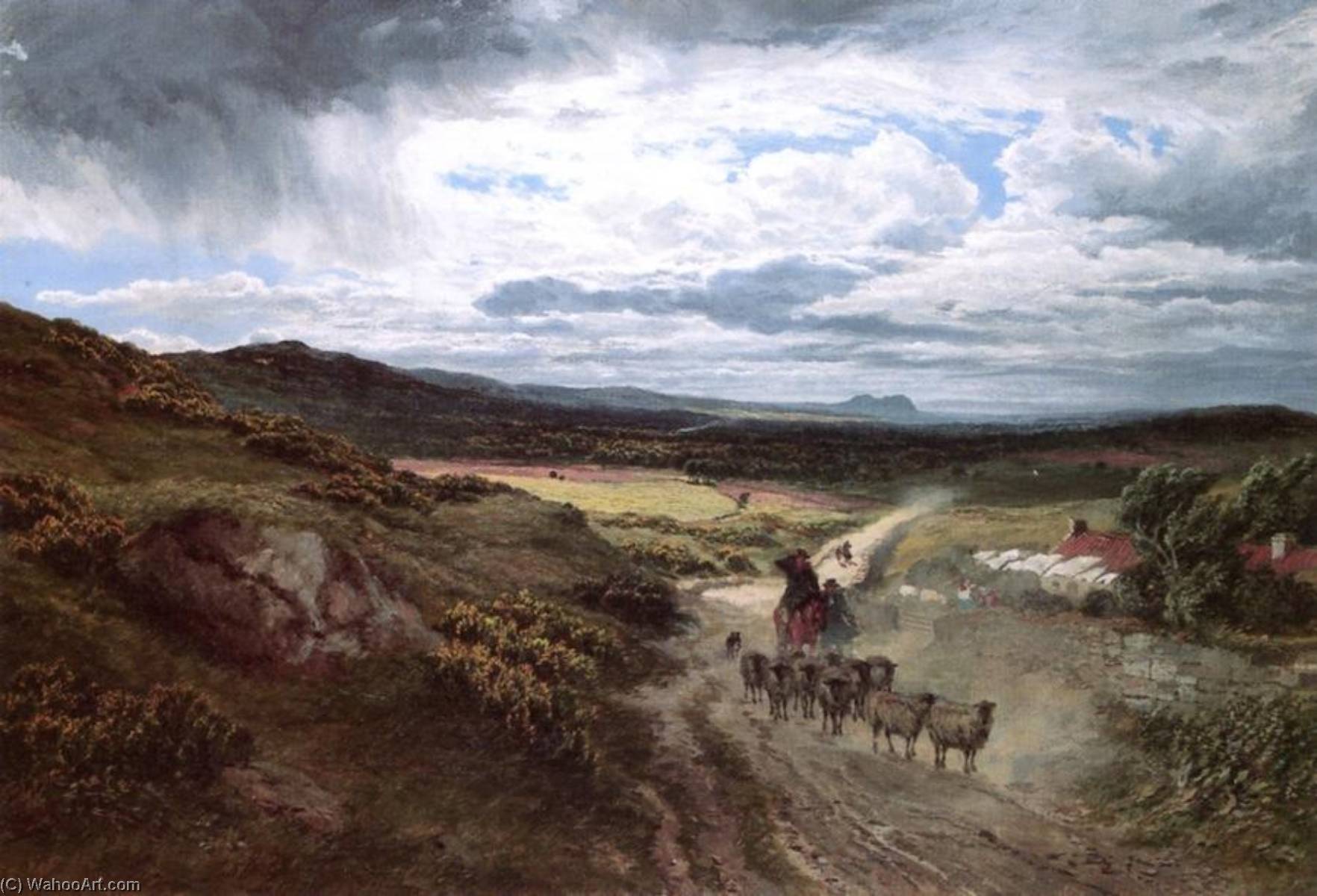 Museum Art Reproductions East Lothian Landscape, 1874 by Samuel Bough ...