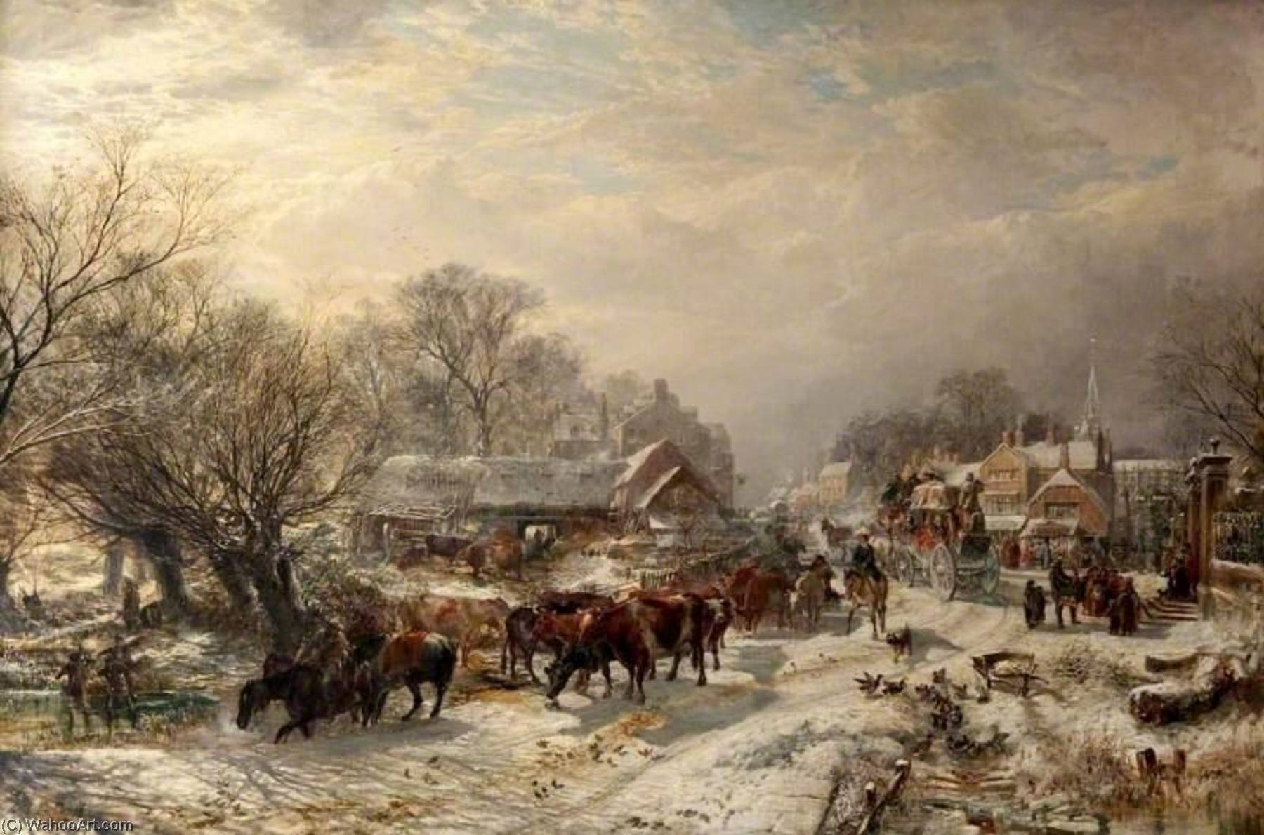 Reproducciones De Arte El Mailcoach, 1855 de Samuel Bough (1822-1878 ...