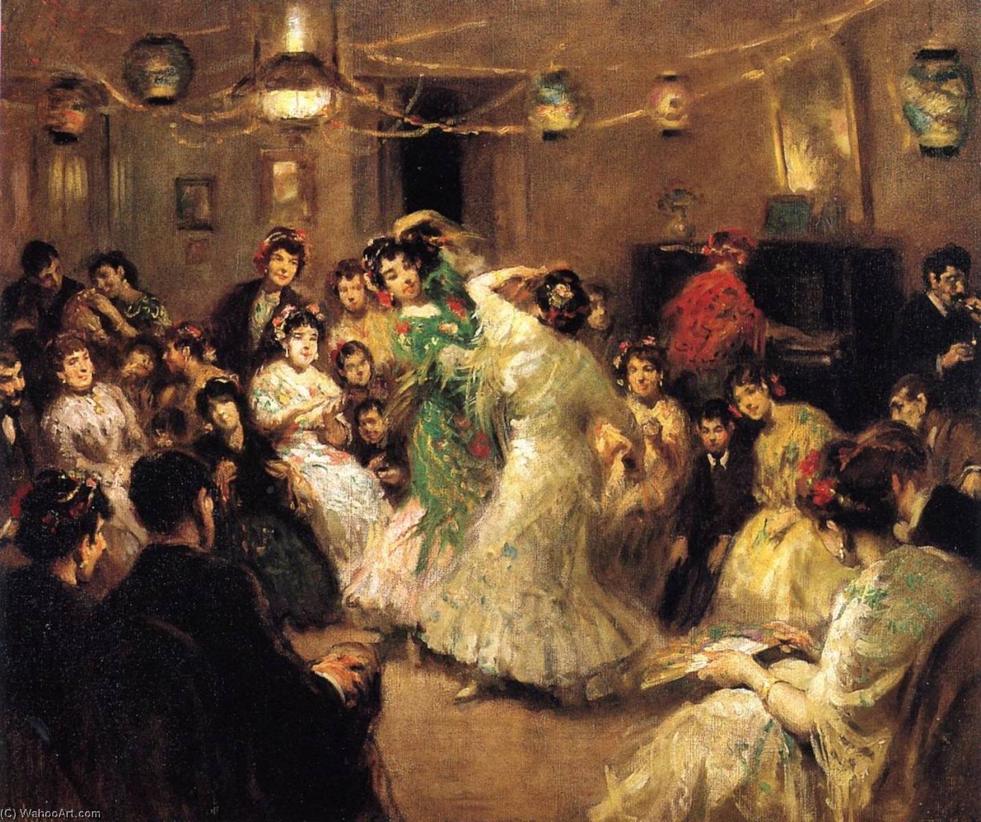 Get Paintings Reproductions A Family Party, Triana, Sevilla, 1908 by ...