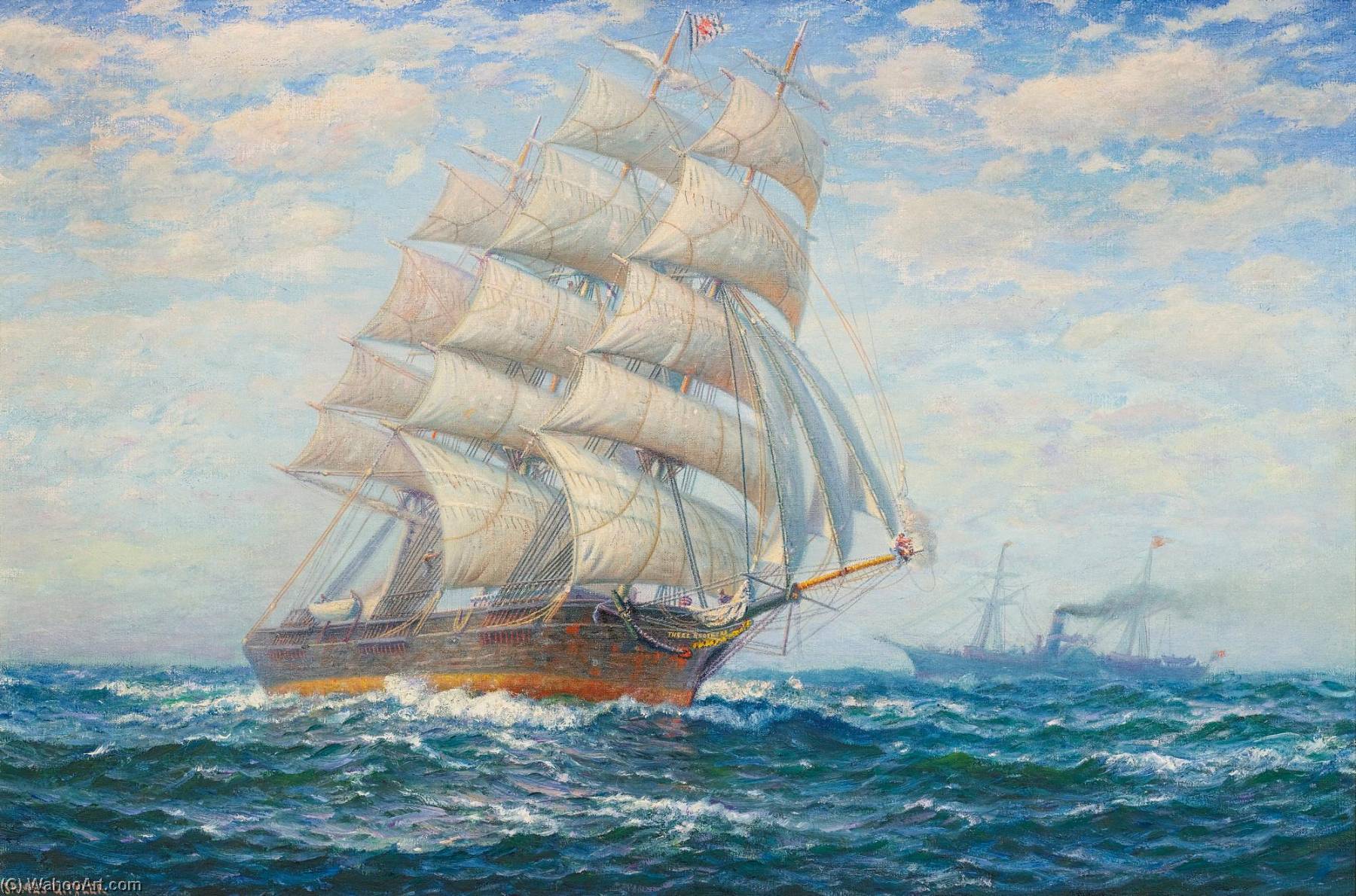 Tres hermanos de James Gale Tyler James Gale Tyler | WahooArt.com