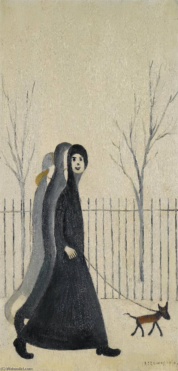 Get Paintings Reproductions Three Women and a Dog by Laurence Stephen ...