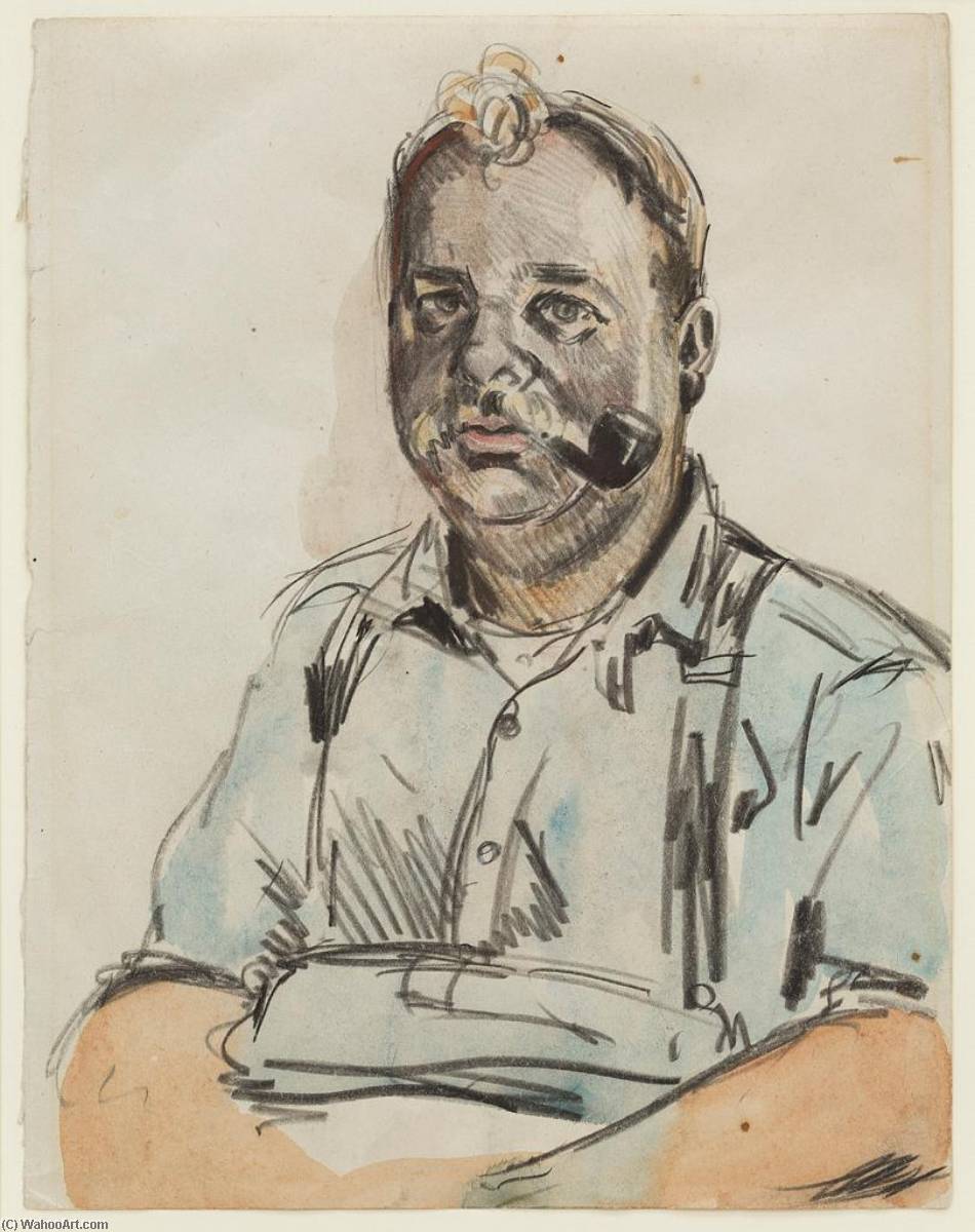 Art Reproductions Self Portrait, 1893 by George Benjamin Luks (1867 ...