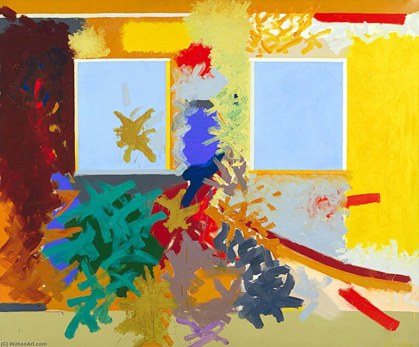 Get Paintings Reproductions The Windows, 1958 by John Ferren (Inspired ...