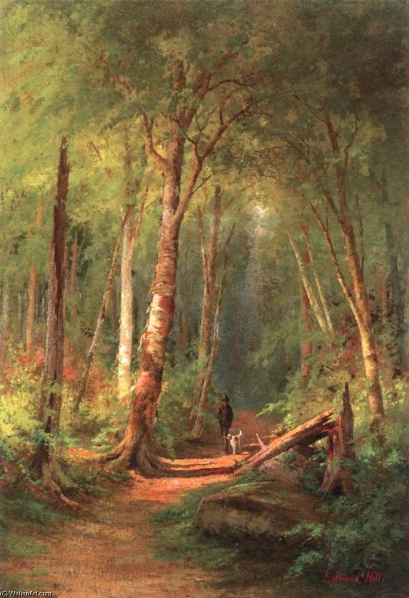 Hunter con perros de Edward Hill Edward Hill | WahooArt.com