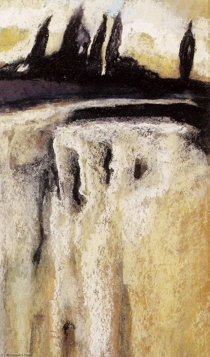 Paisaje con cipreses, 1899 de Edward Okun Edward Okun | WahooArt.com