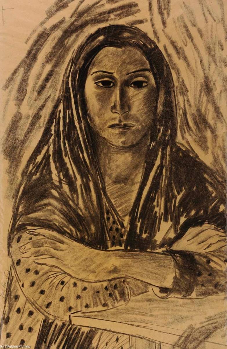 Mexican Girl with Folded Arms by Doris Rosenthal (1889-1971) Doris ...