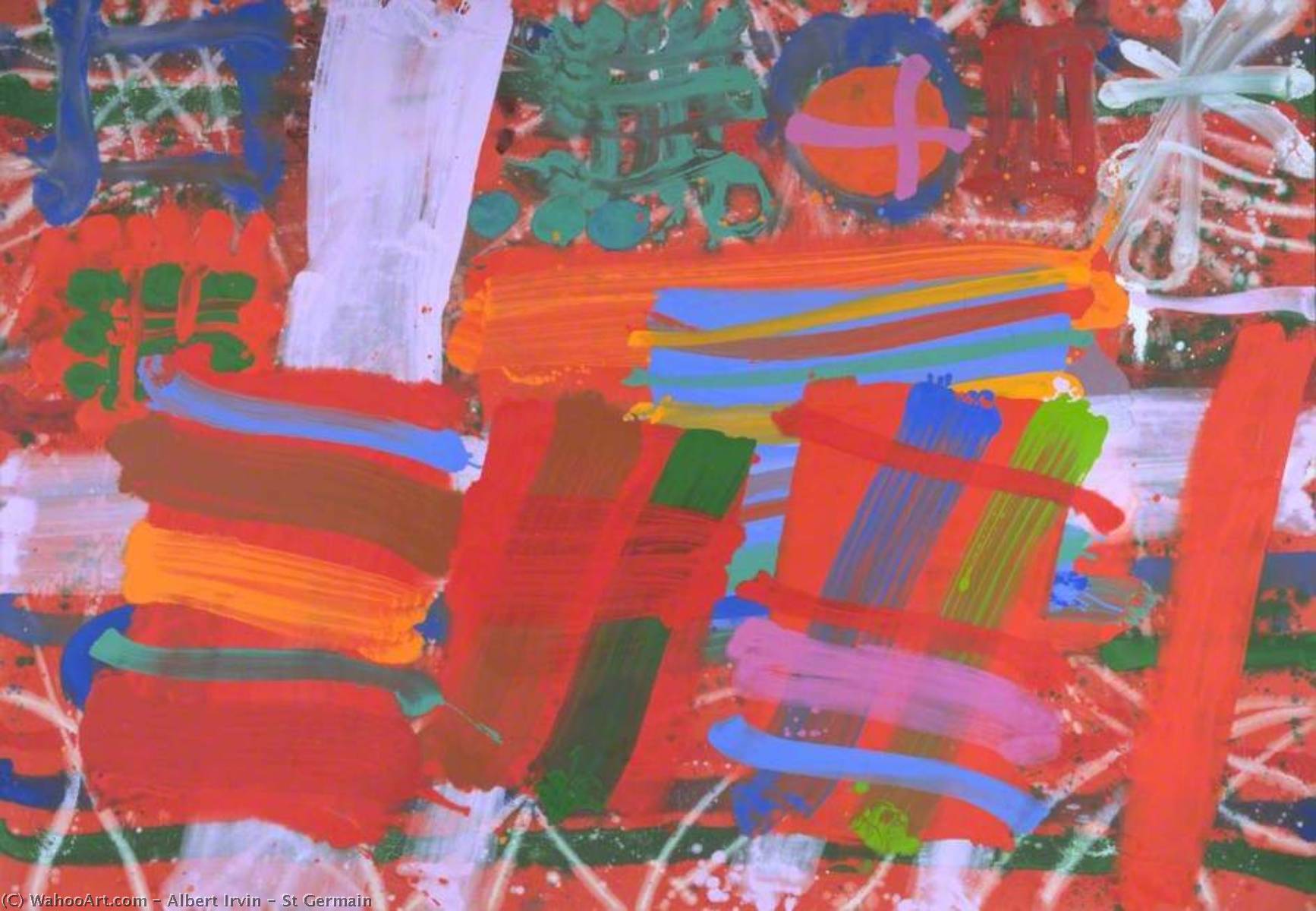 St Germain, 1995 de Albert Irvin (1922-2015) Albert Irvin | WahooArt.com
