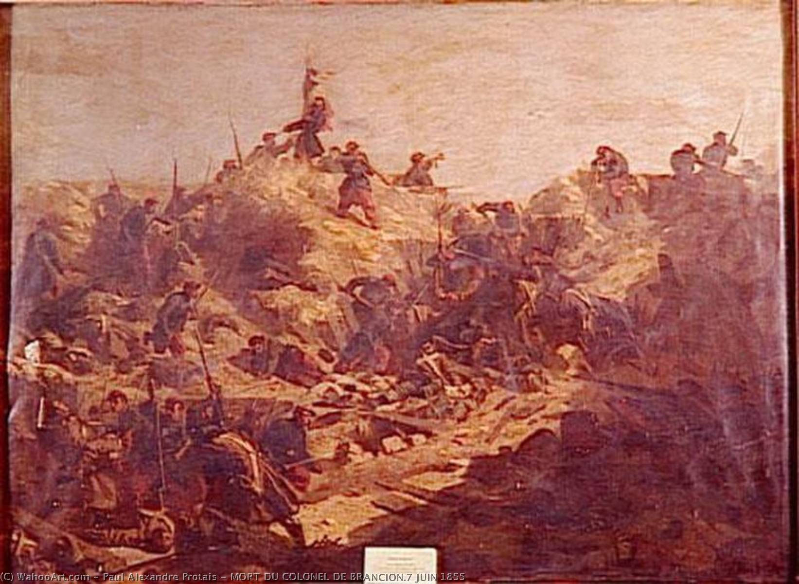 Get Paintings Reproductions MORT DU COLONEL DE BRANCION.7 JUIN 1855 by ...