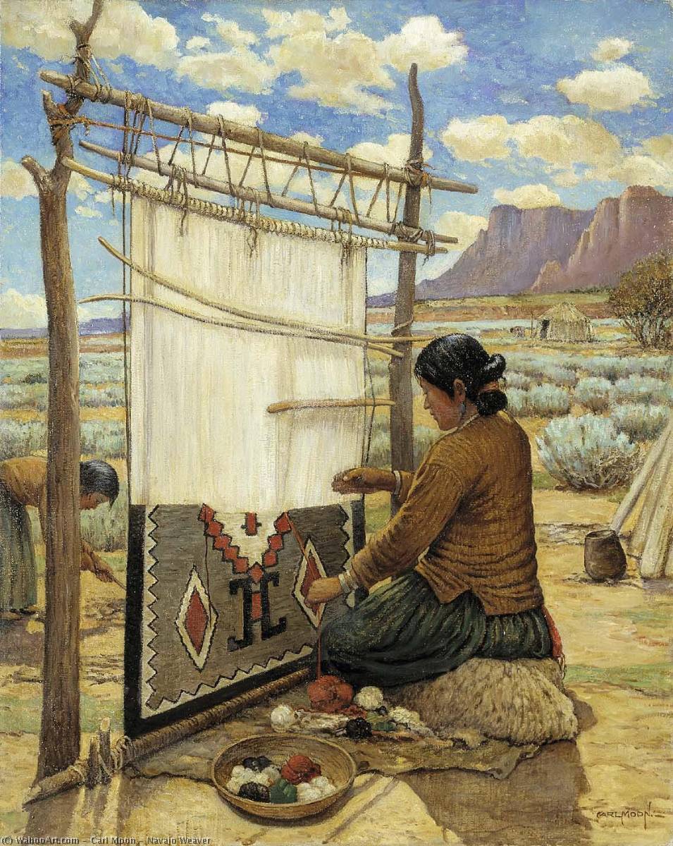 Adquirir Reproducciones De Pinturas Navajo Weaver, 1943 de Carl Moon ...