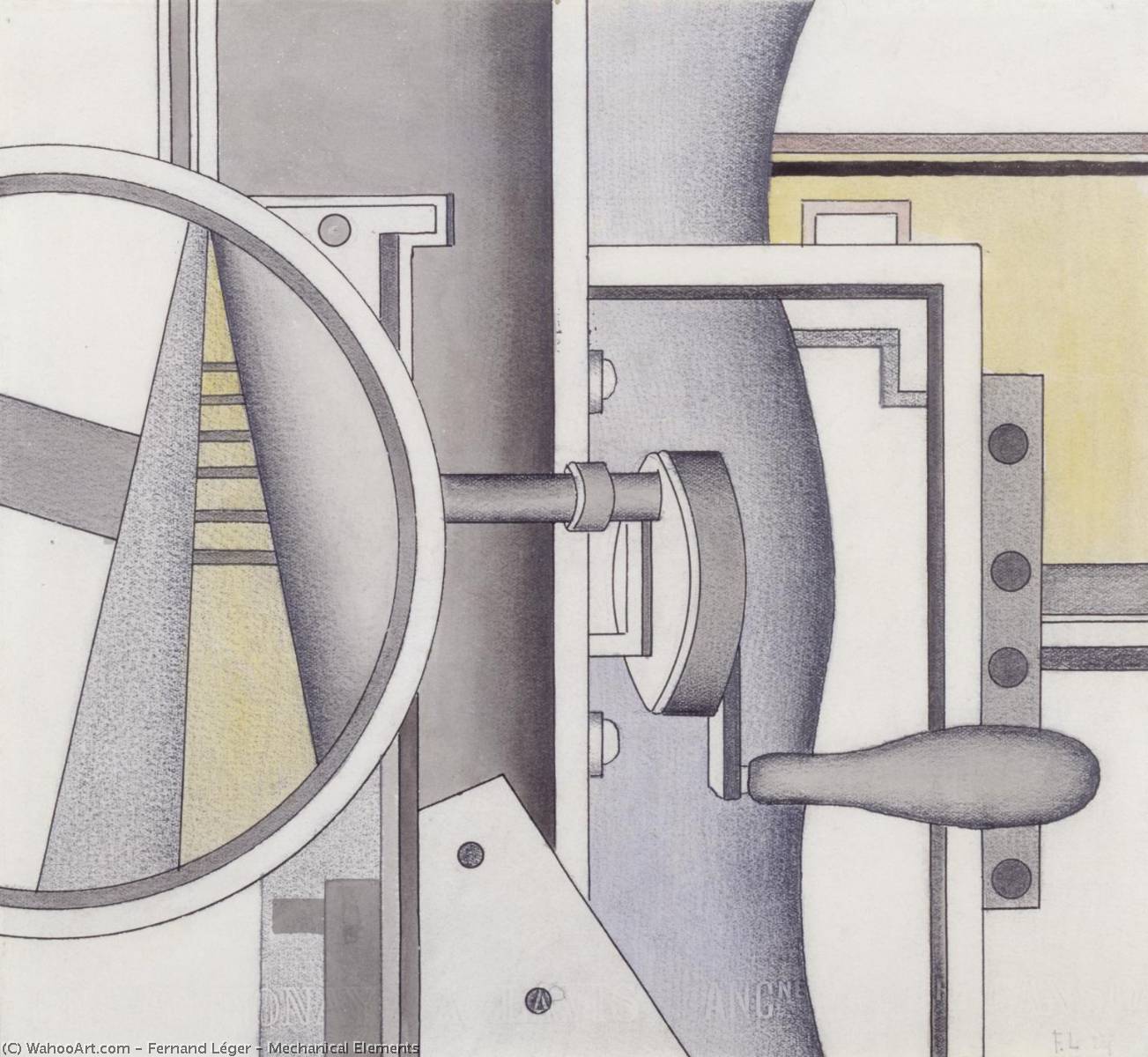 Kunstreproduktionen Mechanische Elemente, 1926 von Fernand Leger ...