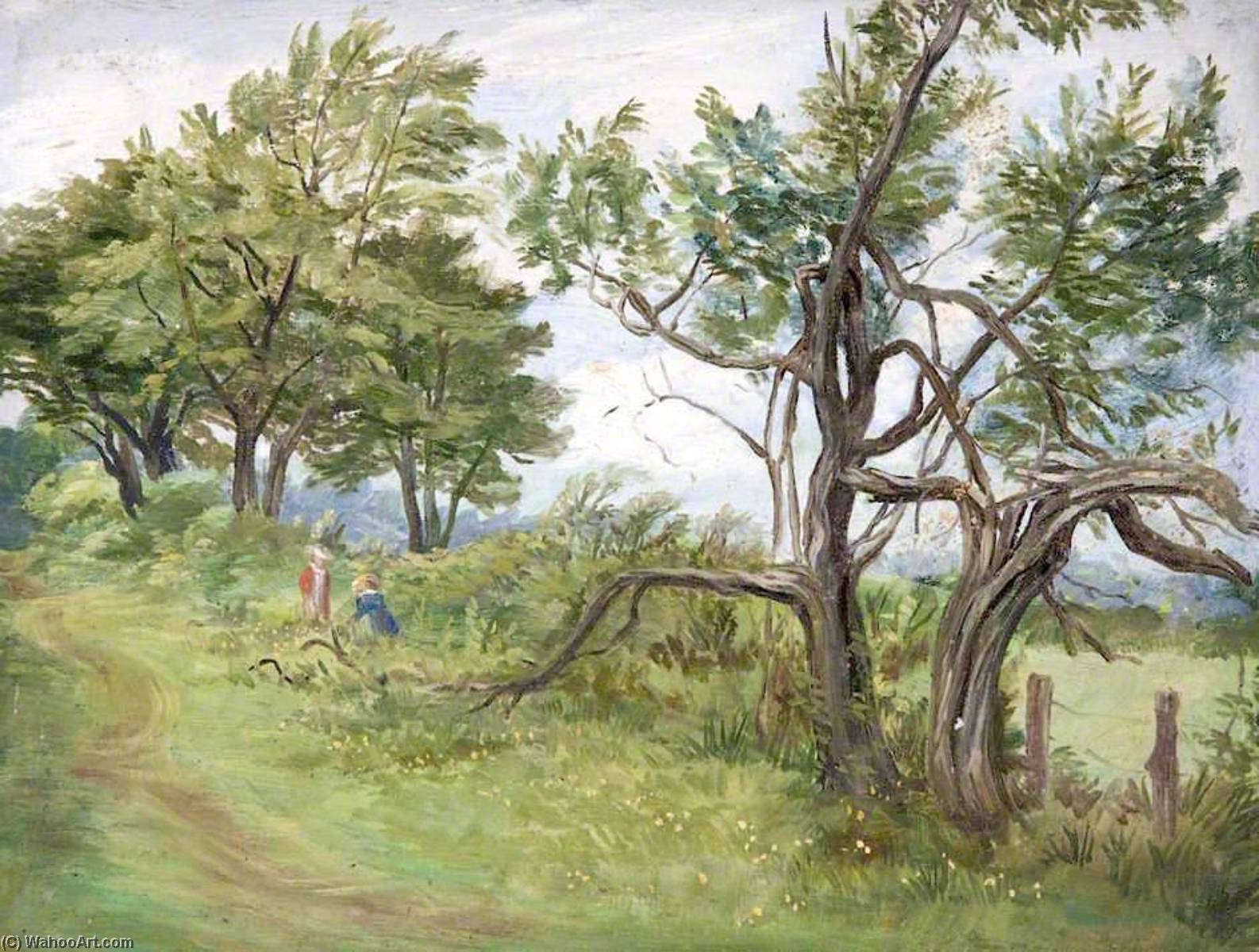 Buy Museum Art Reproductions In a Country Lane by Robert Bryden (1865 ...