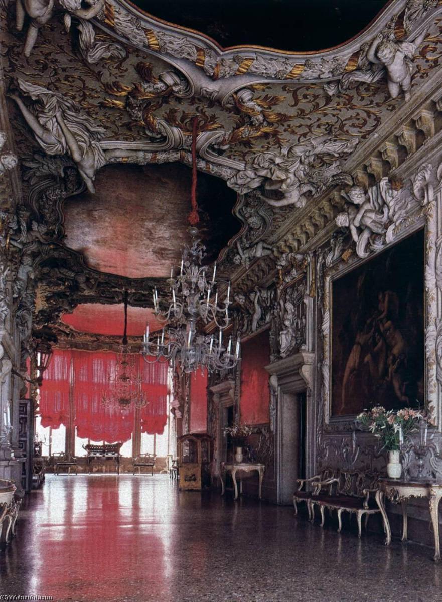 Museum Art Reproductions Entrance hall, 1710 by Abbondio Stazio (1663 ...