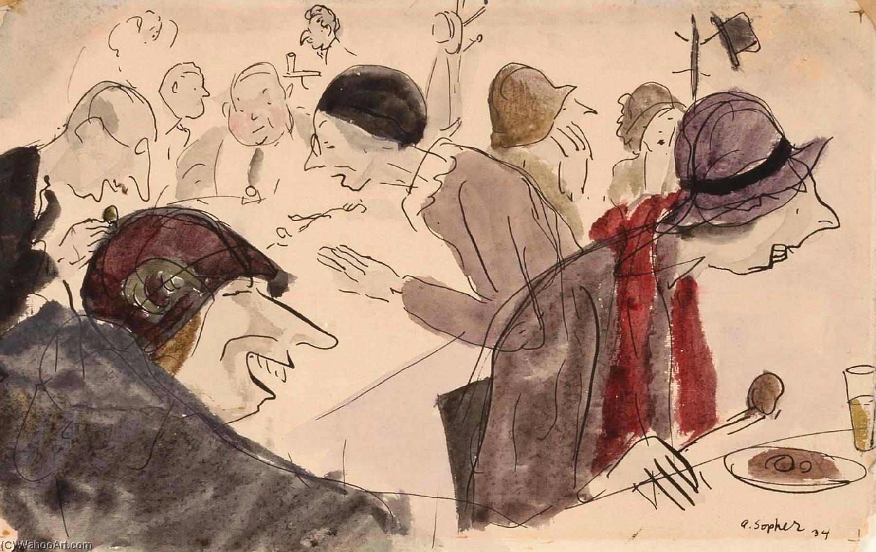 The Oriole, 1934 by Aaron Sopher Aaron Sopher | WahooArt.com