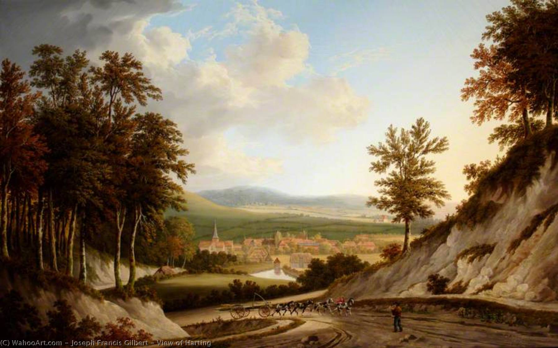 Get Paintings Reproductions View of Harting, 1834 by Joseph Francis ...