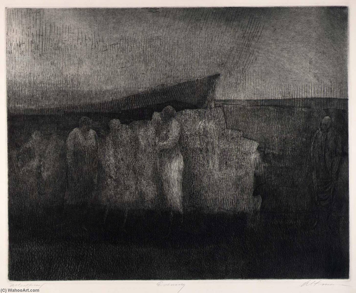 Evening, 1966 by Harold Altman Harold Altman | WahooArt.com