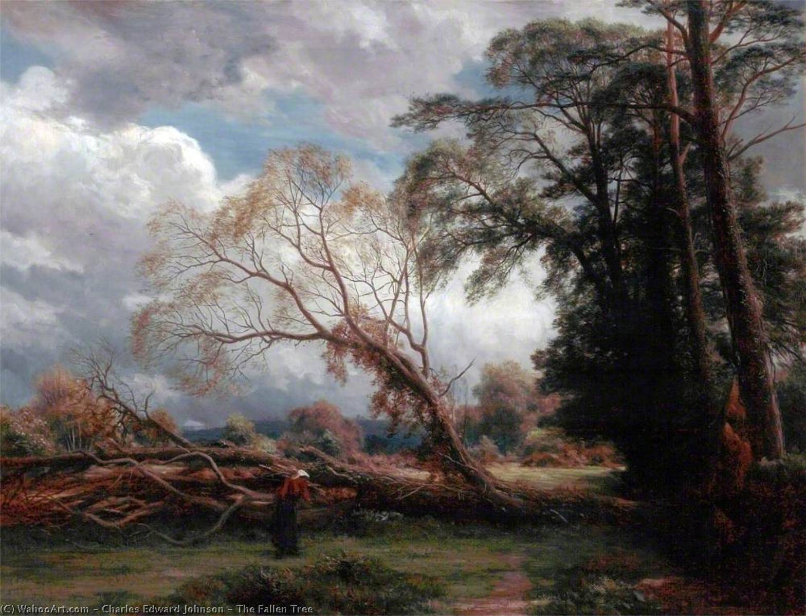 The Fallen Tree, 1882 by Charles Edward Johnson Charles Edward Johnson ...