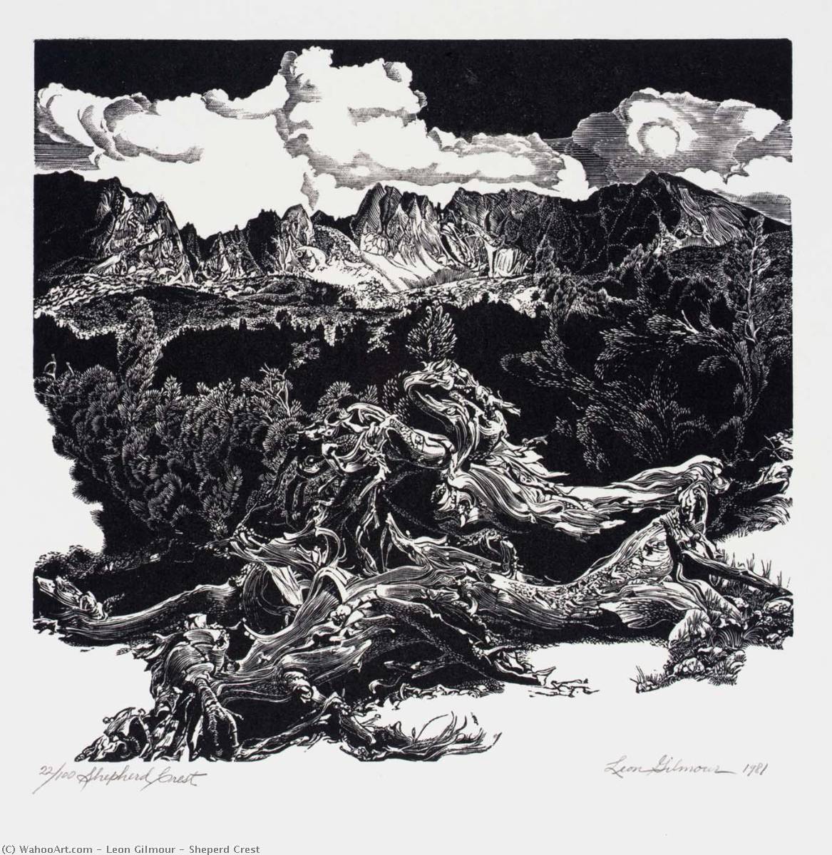 Reproducciones De Arte Del Museo Sheperd Crest, 1981 de Leon Gilmour ...