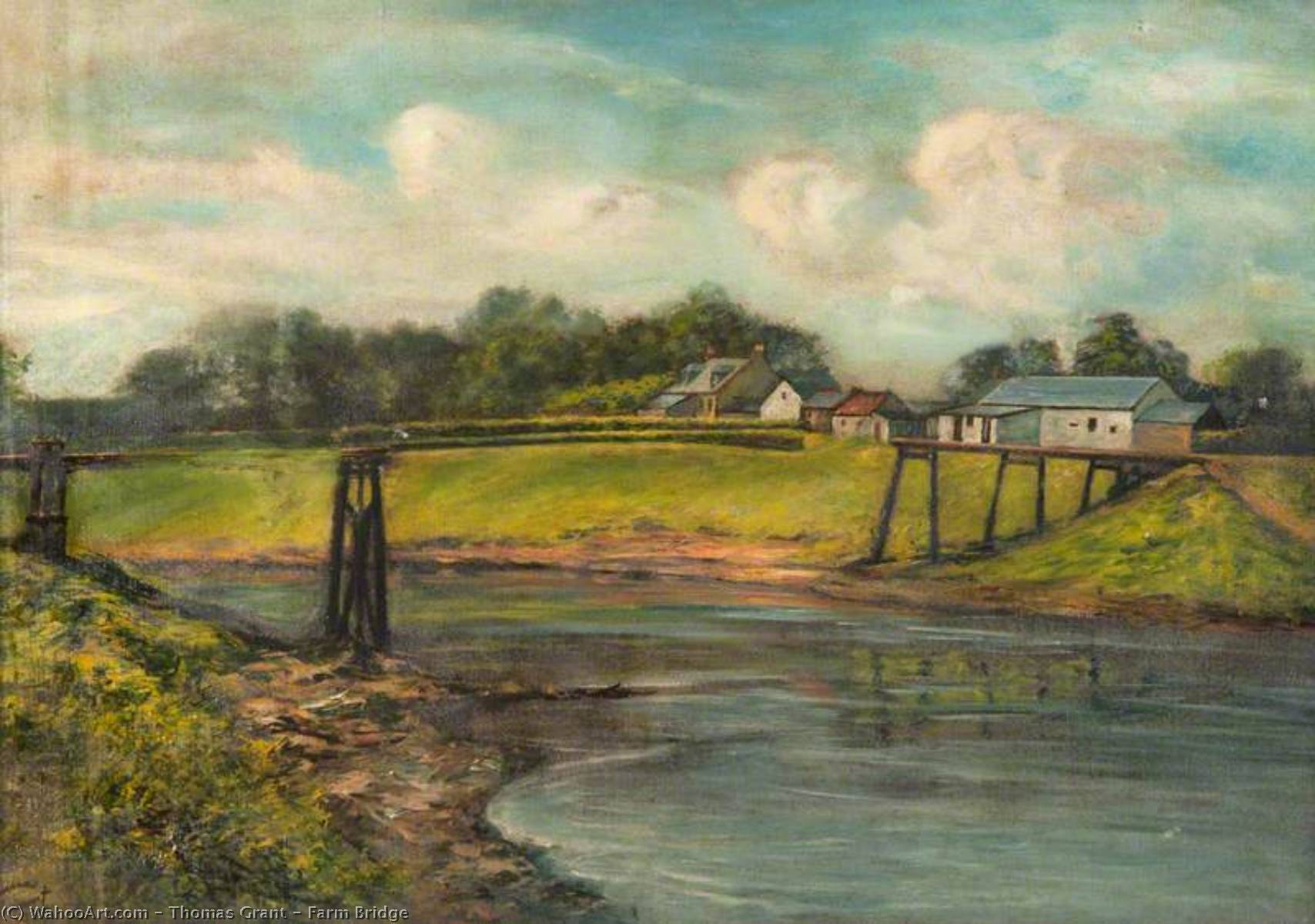 Farm Bridge, 1907 by Thomas Grant Thomas Grant | WahooArt.com