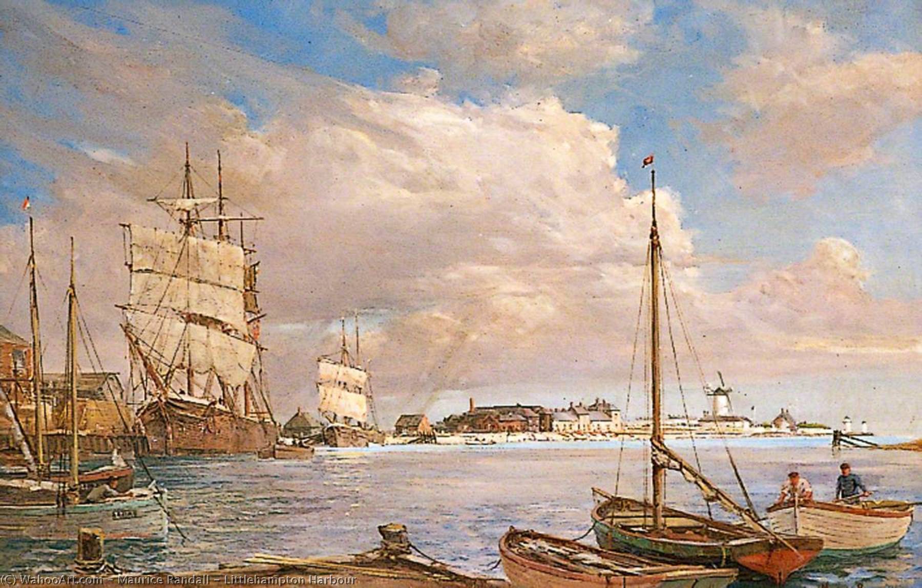 Reproductions De Qualité Musée Littlehampton Harbour, 1890 de Maurice Randall (1865-1950 ...