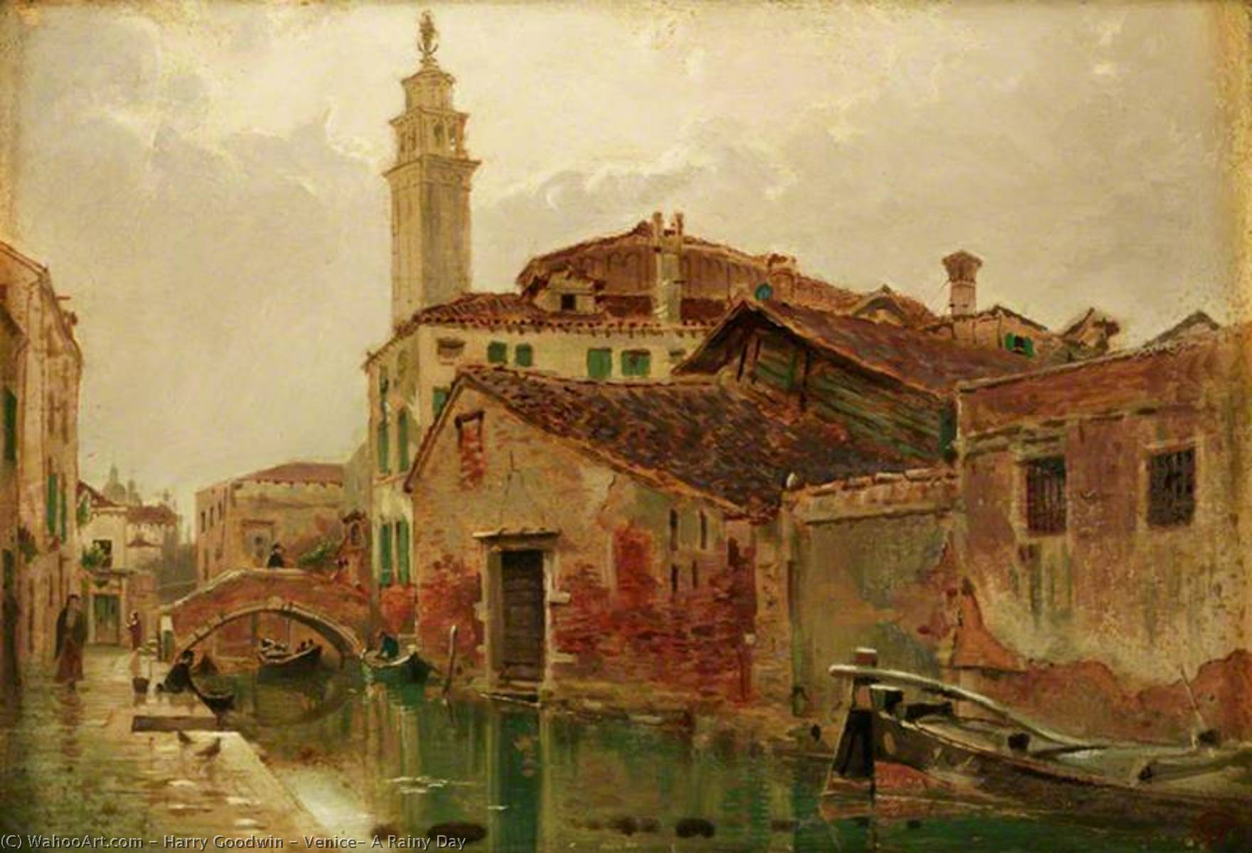 Venice, A Rainy Day, 1879 by Harry Goodwin (1924-2013, United Kingdom ...
