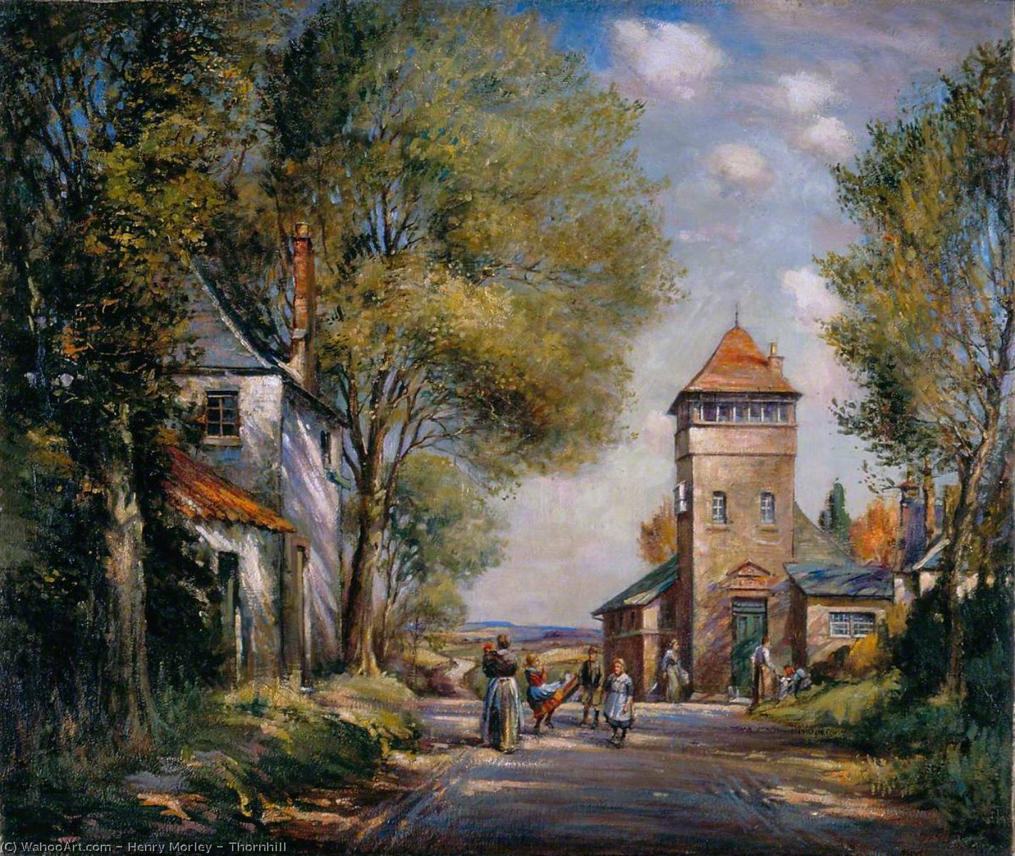 Get Paintings Reproductions Thornhill, 1937 by Henry Morley (1869-1937 ...