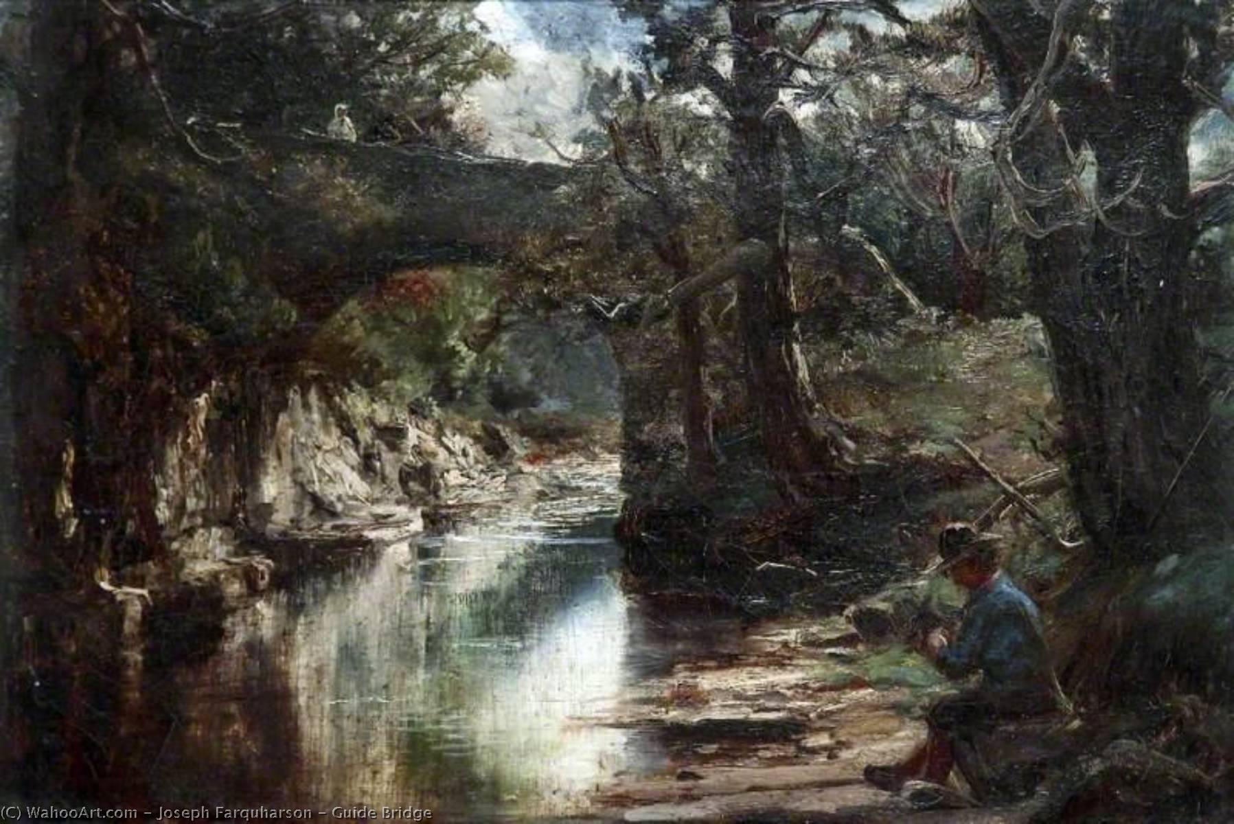 Get Paintings Reproductions Guide Bridge by Joseph Farquharson (1846 ...