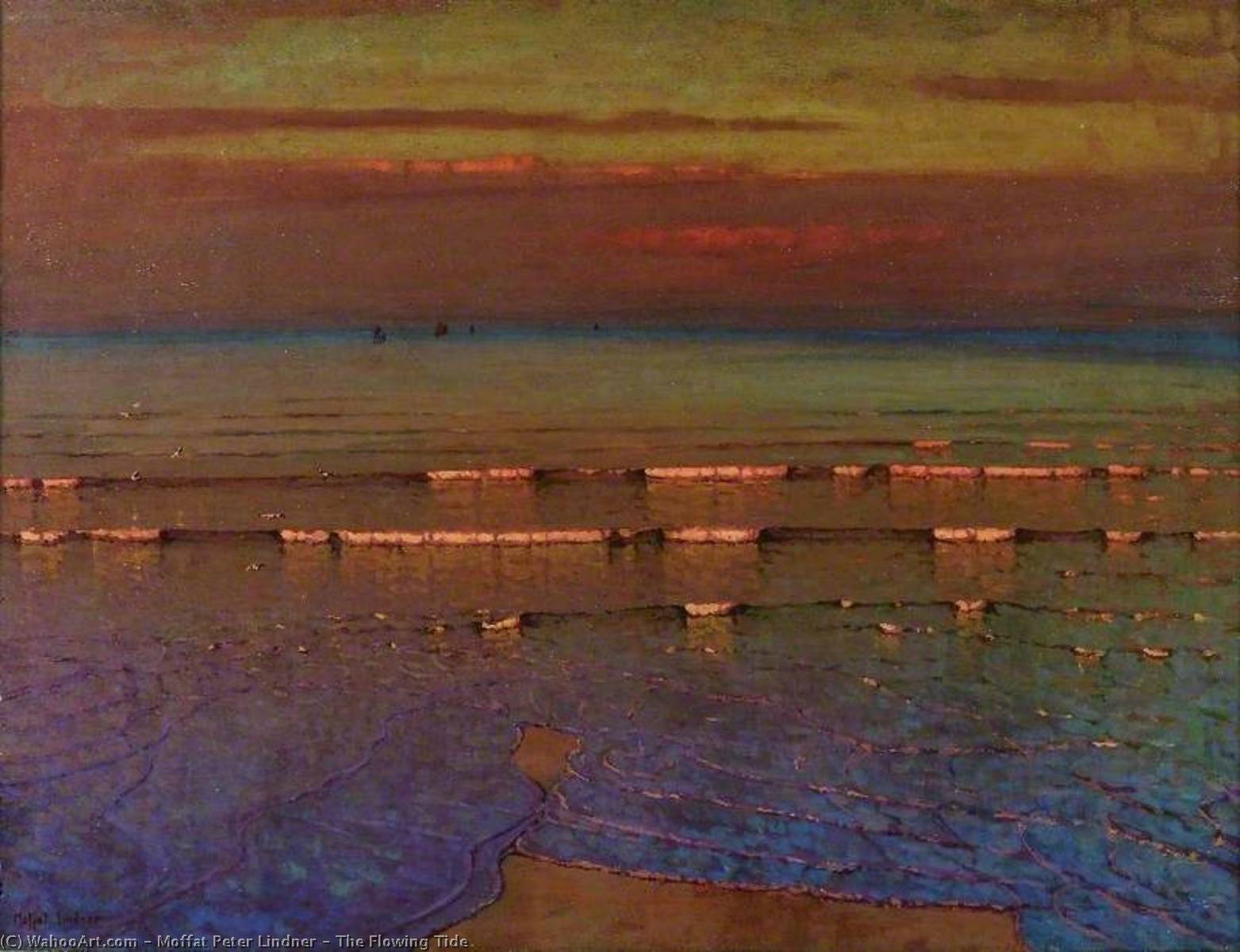 Purchase Oil Painting Replica The Flowing Tide, 1910 by Moffat Peter ...