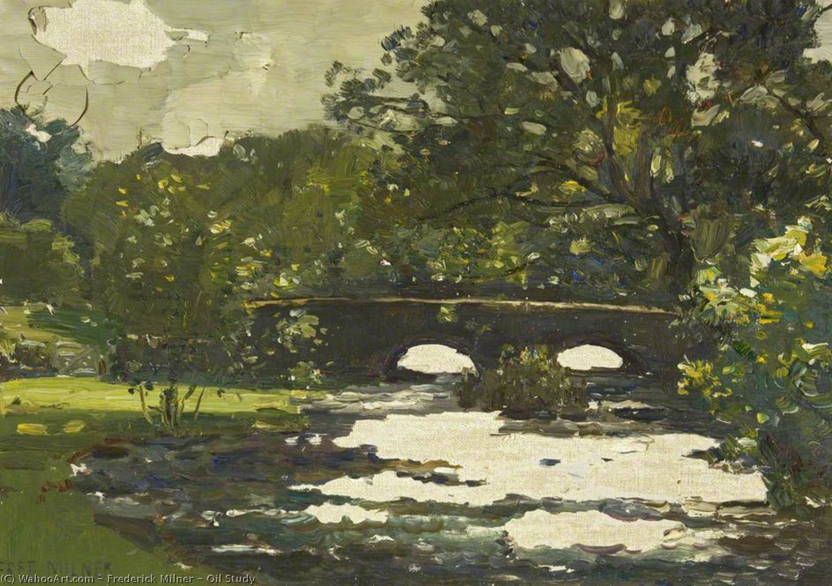 Riproduzioni D'arte olio studio di Frederick Milner (1855-1939 ...