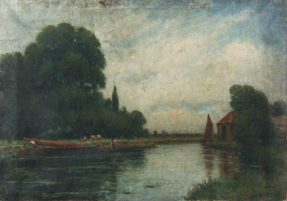 River Scene by Arthur George Bell Arthur George Bell | WahooArt.com