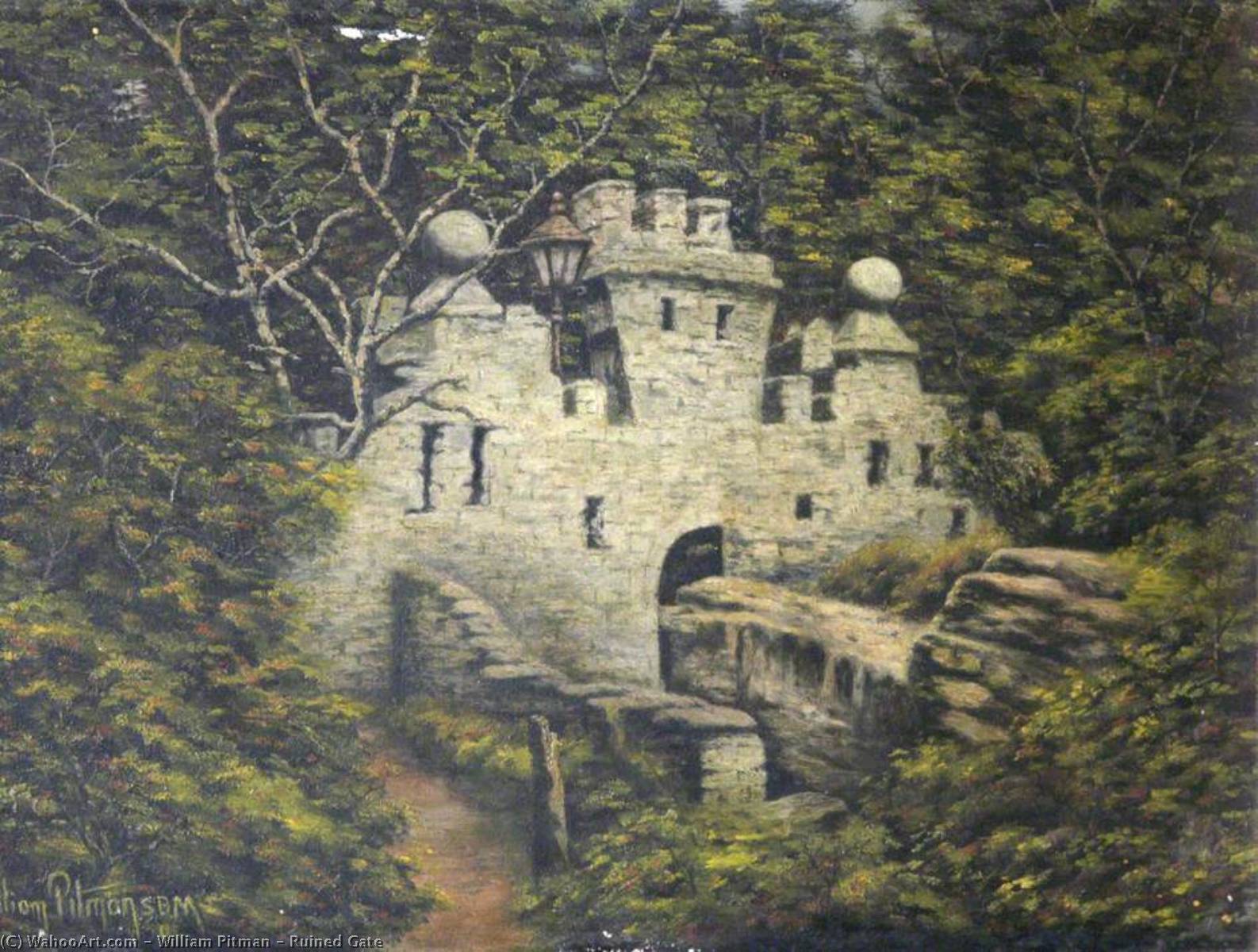 Ruined Gate by William Pitman William Pitman | WahooArt.com