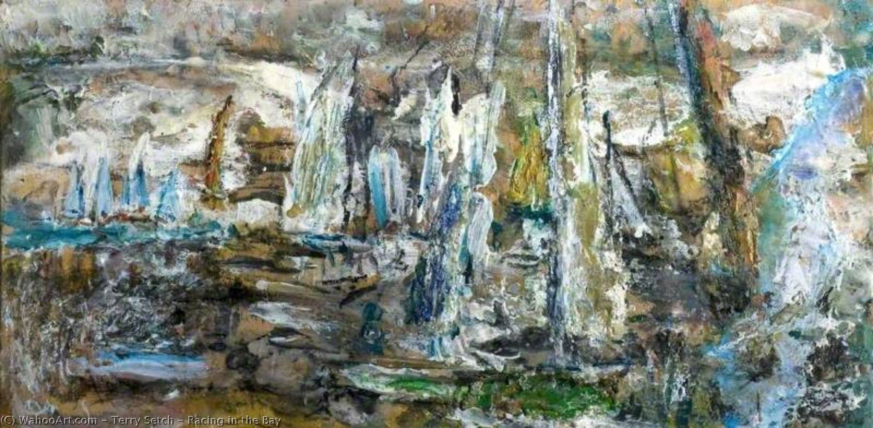 Racing in the Bay, 1989 by Terry Setch Terry Setch | WahooArt.com