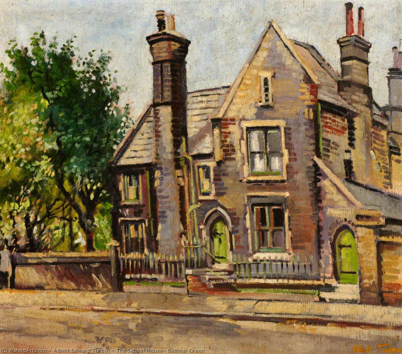 Paintings Reproductions The School House, Bethnal Green by Albert ...