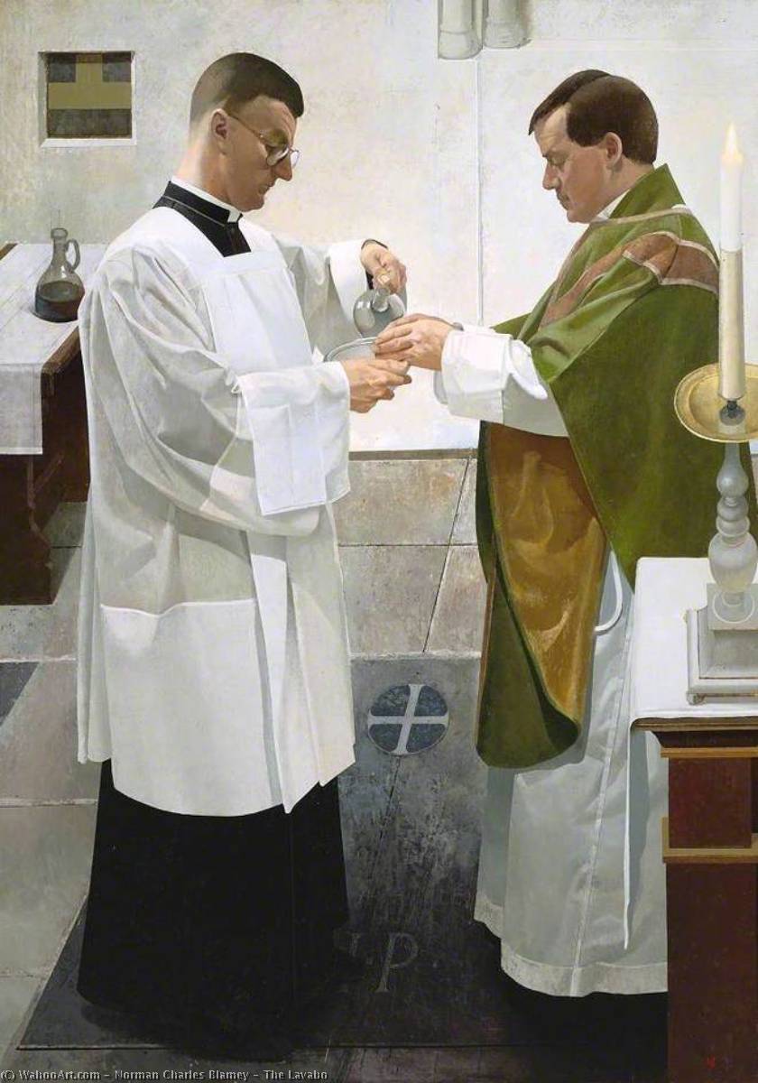 The Lavabo, 1993 by Norman Charles Blamey (1914-2000) Norman Charles ...