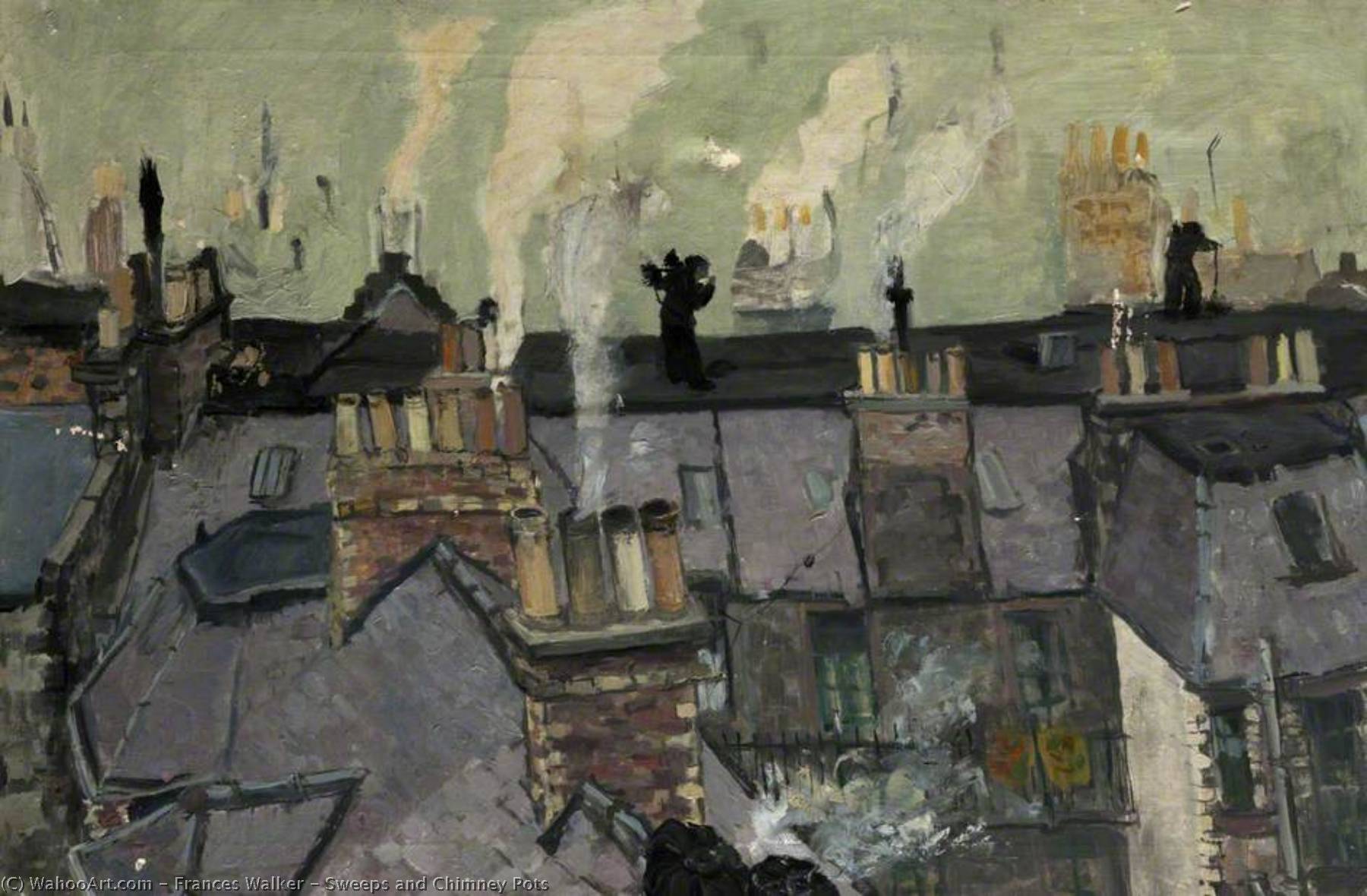 Sweeps and Chimney Pots, 1953 by Frances Walker Frances Walker ...