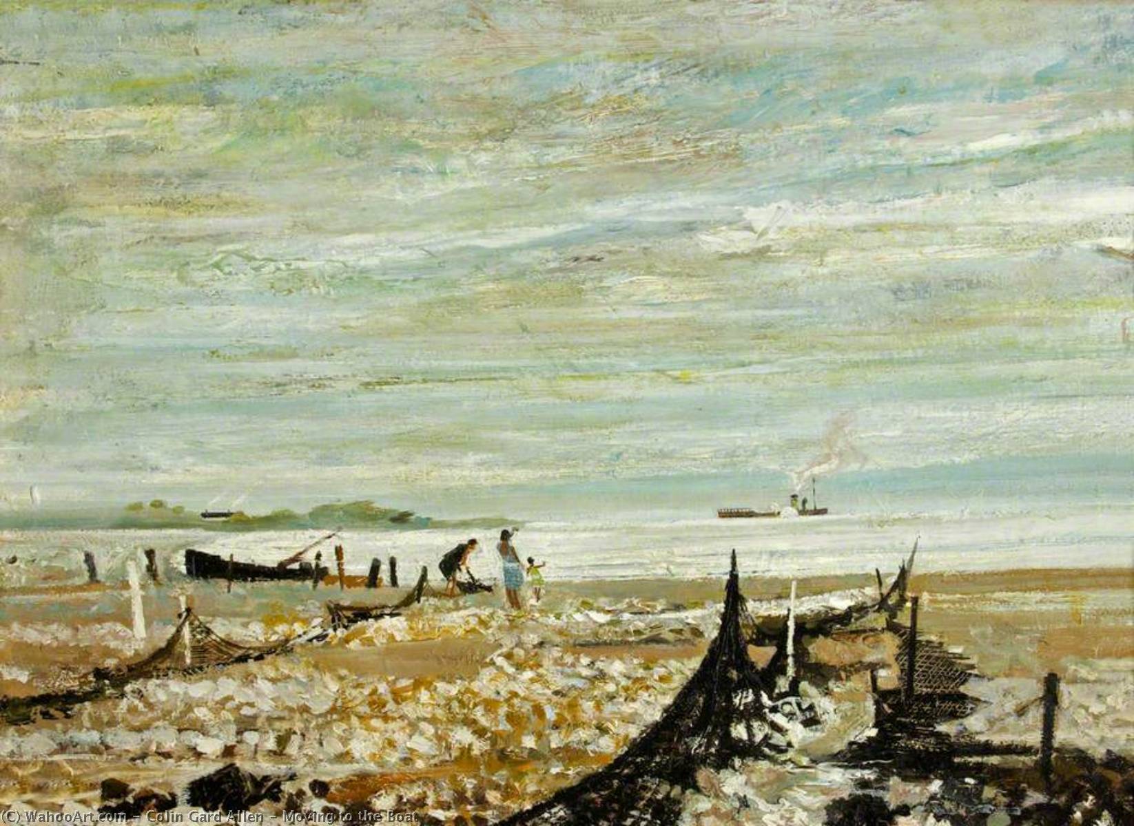 Museum Art Reproductions Moving to the Boat by Colin Gard Allen ...