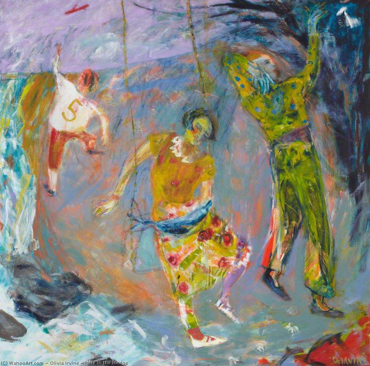 Hole in the Hedge, 1990 by Olivia Irvine Olivia Irvine | WahooArt.com