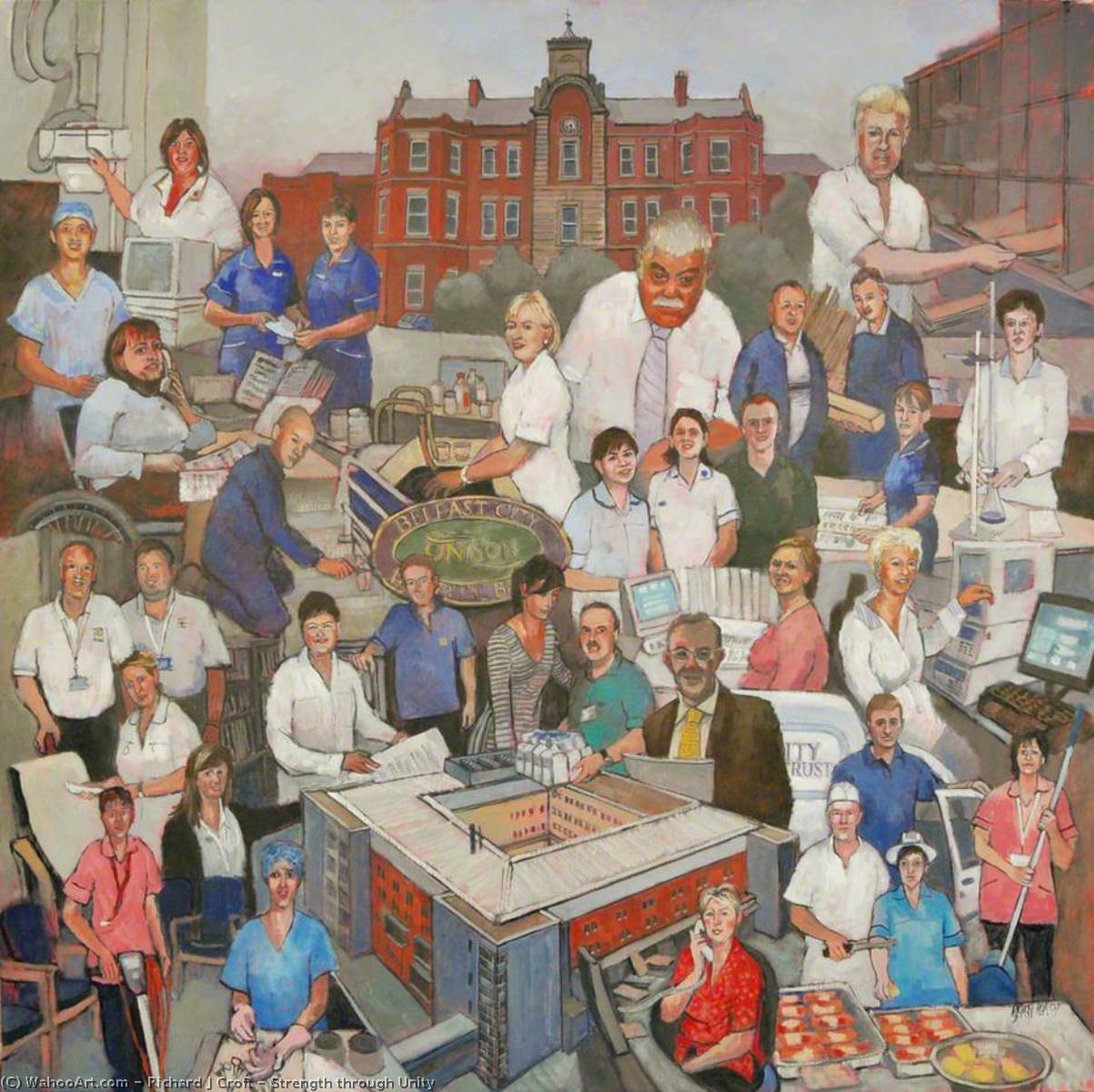 Fuerza por unidad de Richard J Croft Richard J Croft | WahooArt.com