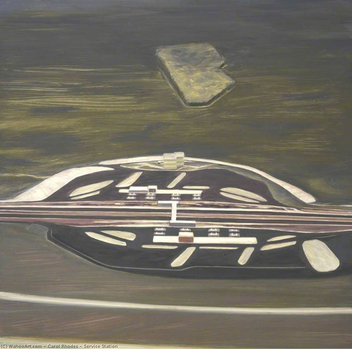 Service Station, 1998 by Carol Rhodes (1959-2018) Carol Rhodes ...