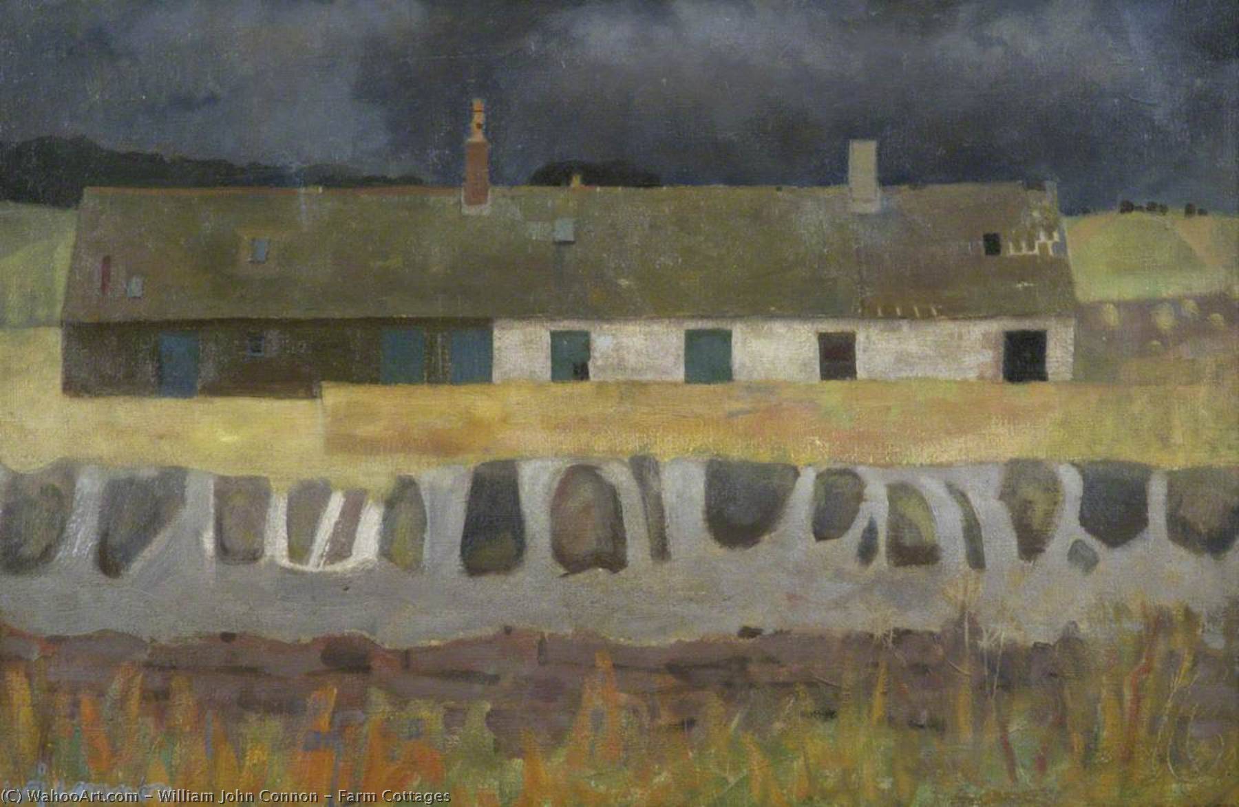 Farm Cottages by William John Connon William John Connon | WahooArt.com