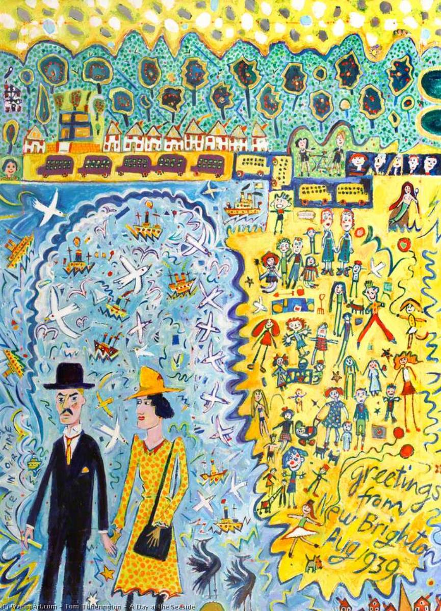 A Day at the Seaside by Tom Titherington Tom Titherington | WahooArt.com